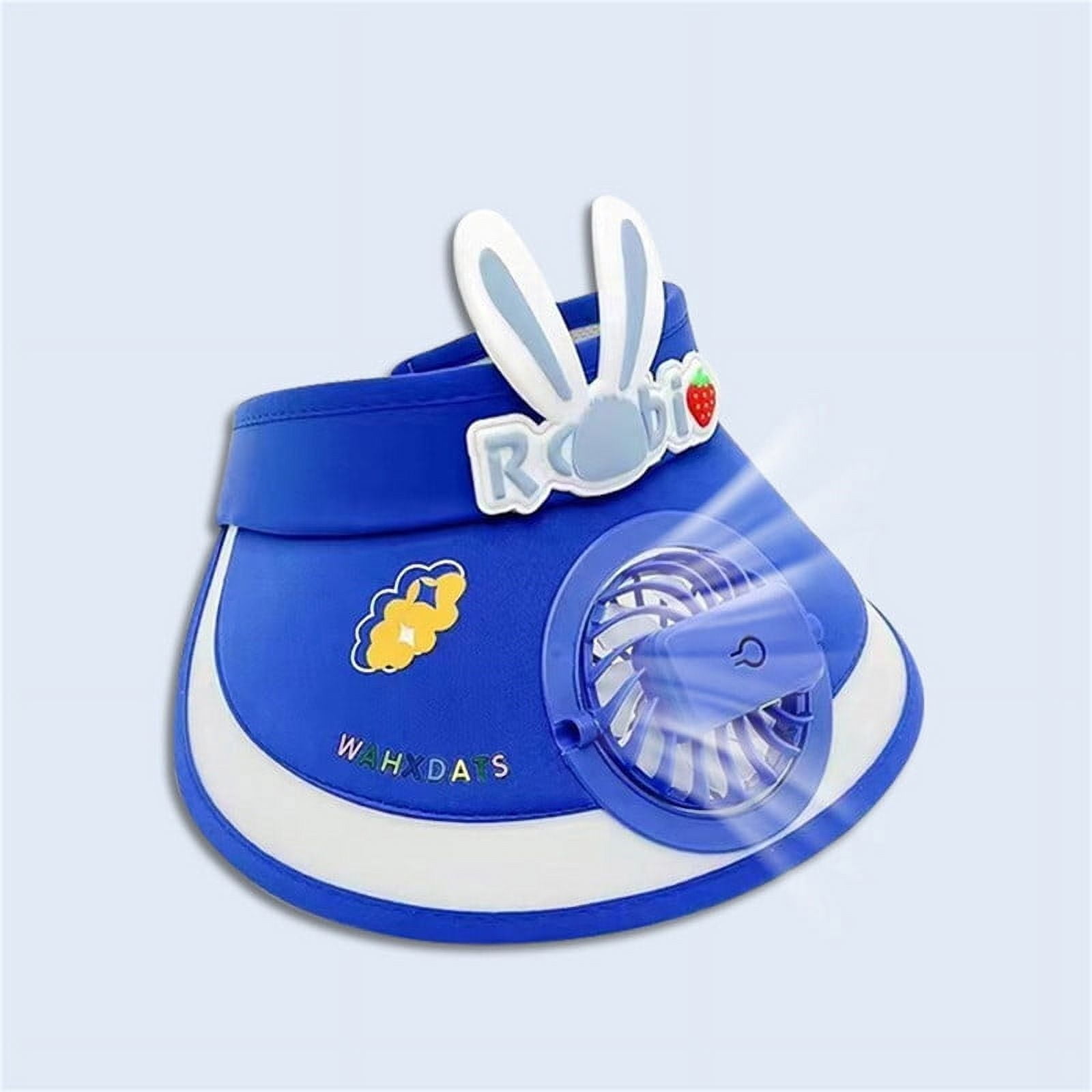 Hat with Solar Fans, Sun Visor Solar Fan Hats with USB Charging Fan ...