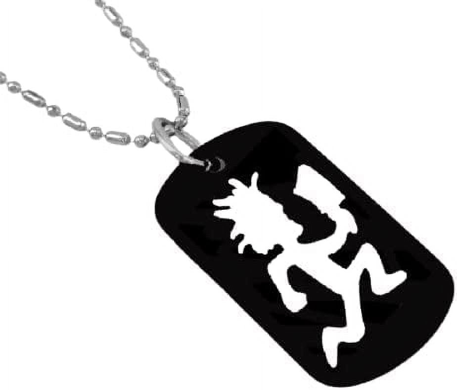 Hatch Man Insane Clown Dog Tags/GI Tags, Necklace 30" Chain BLK ...