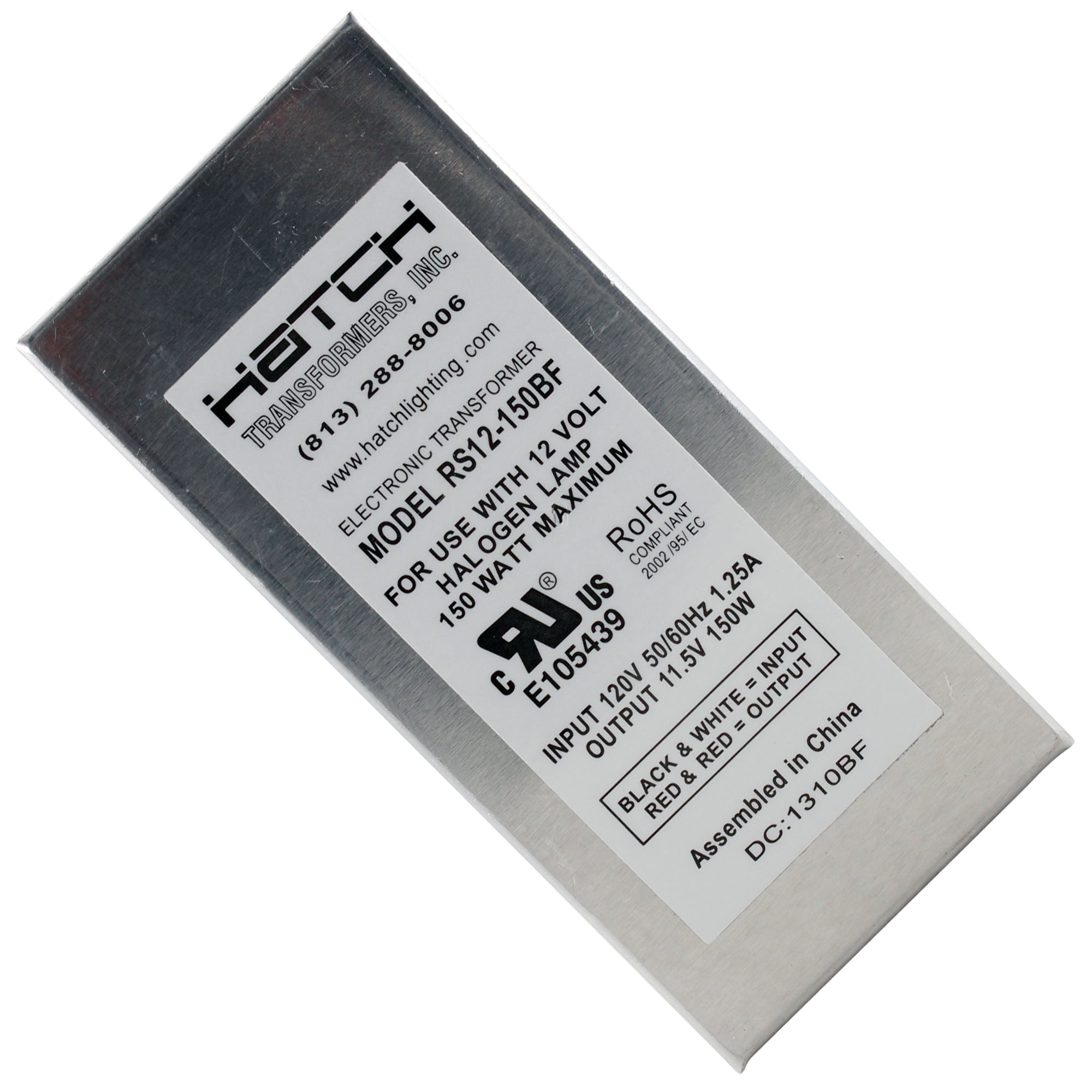 Hatch RS12-150BF Electronic Low Voltage Transformer, Halogen, 150W ...