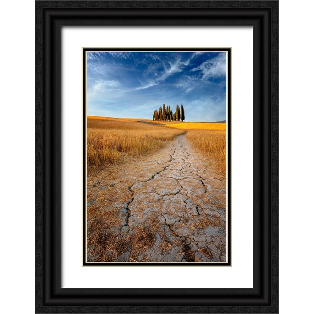 Hatch, Richie 11x14 Black Ornate Wood Framed with Double Matting Museum ...