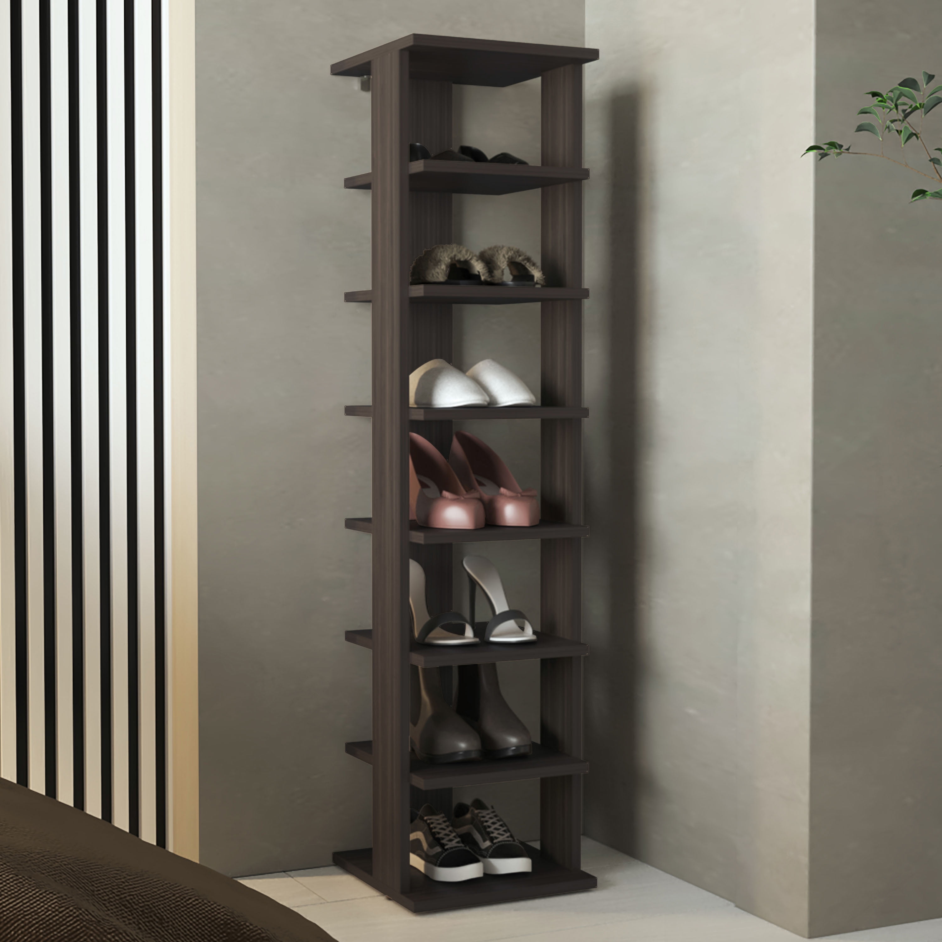 Hatch Shoe Rack– 7-Tier Slim Shoe Organizer, Modern Design - Walmart.com