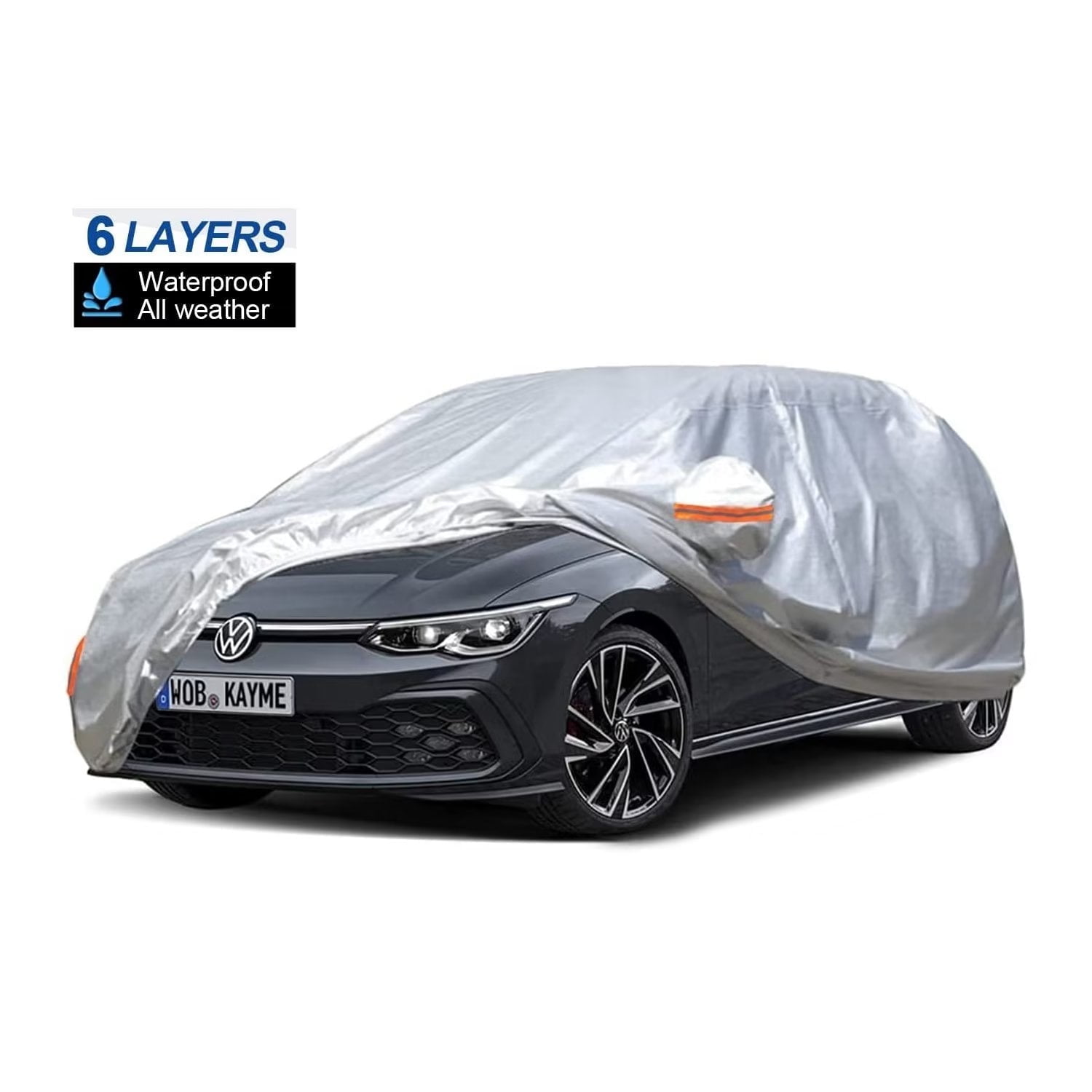 KOUKOU Auto Weatherproof Universal Hatchback Car Cover, Waterproof All ...