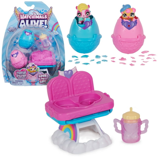 Hatchimals Alive Hungry Hatchimals Playset with Highchair - Walmart.com