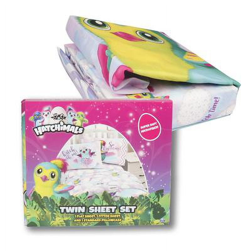 Hatchimals Cheggron Twin Sheet Set Soft Microfiber Bed Sheets - Walmart.com