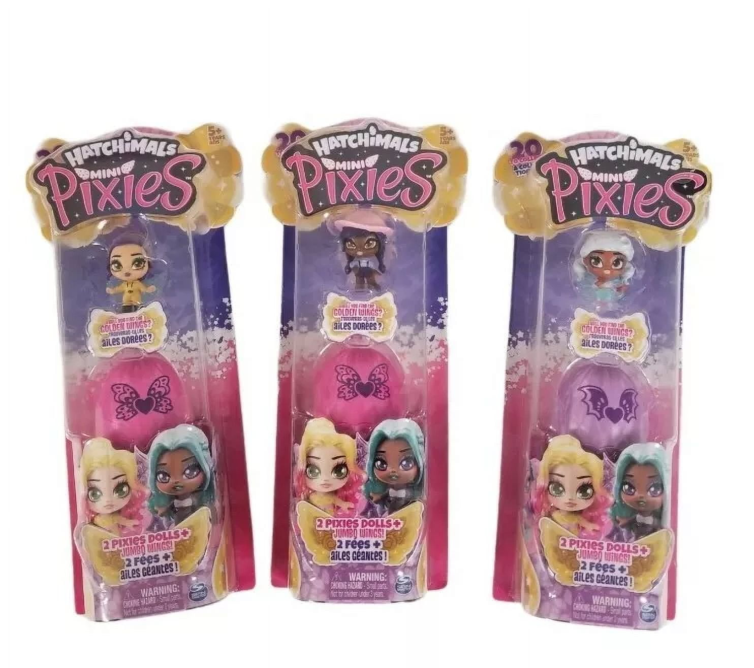 Hatchimals Mini Pixies 2 Dolls + Jumbo Wings Mix n Match ~ Lot of 3 ...
