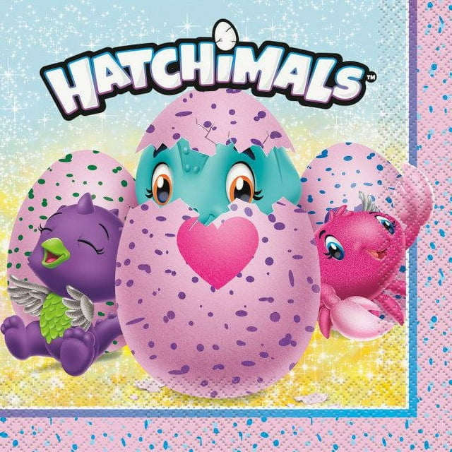 Hatchimals Paper Luncheon Napkins, 6.5 in, 16ct - Walmart.com