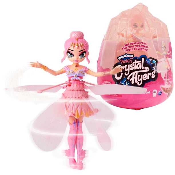 Hatchimals Pixies, Crystal Flyers Pink Magical Flying Pixie Toy, Girl ...