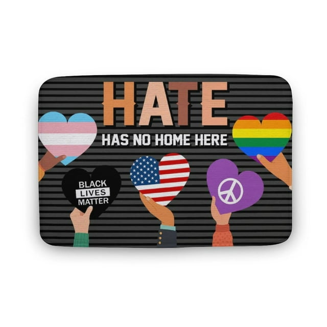 Hate Has No Home Here Be Kind Indoor Outdoor Decorative Doormat Non ...