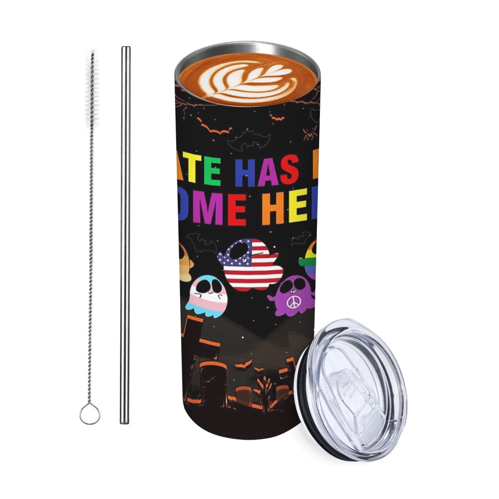 Hate Has No Home Here Halloween 20oz Coffee Mug Cup,Stainless Steel ...