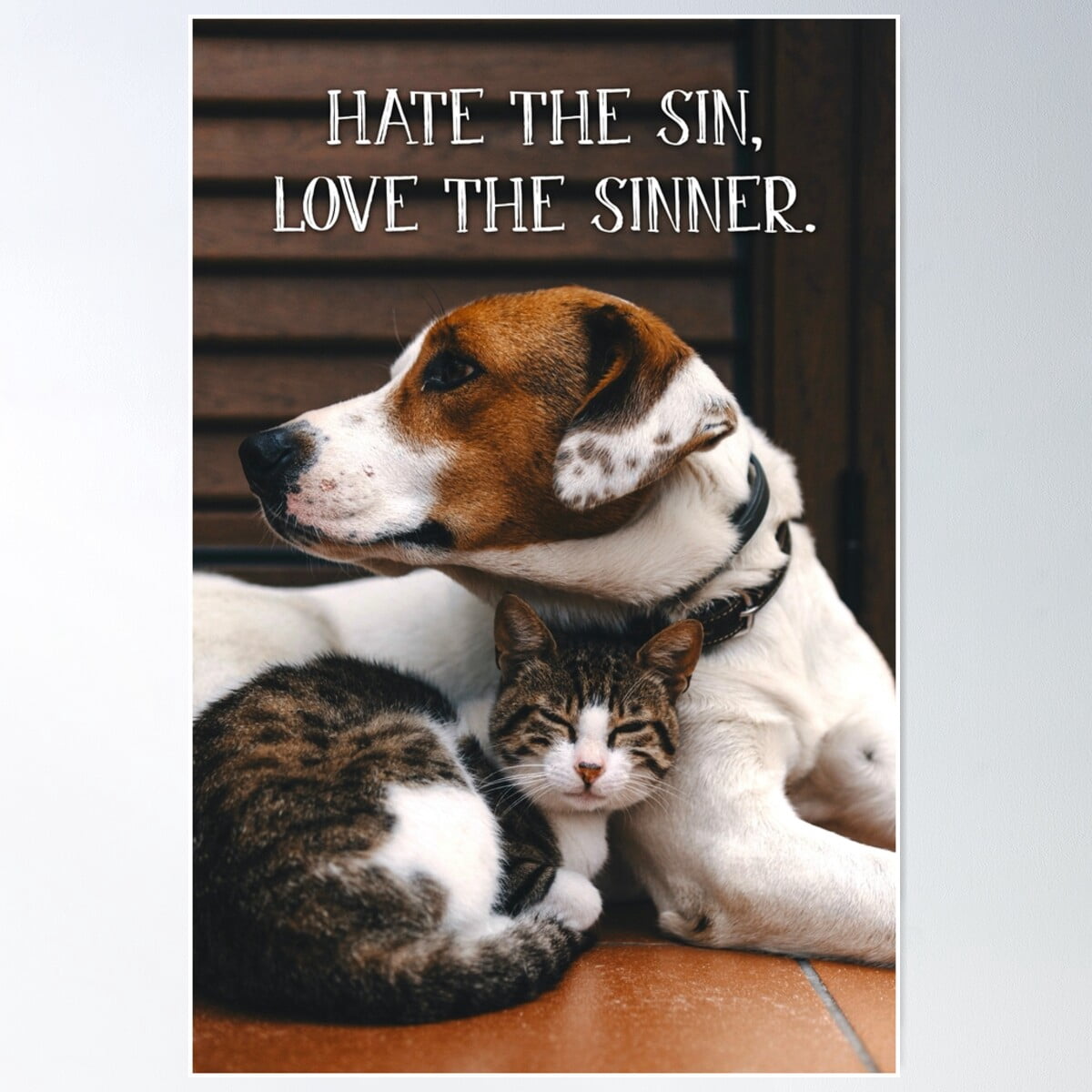Hate The Sin, Love The Sinner - 1 Poster Wall Art, Modern Wall Decor ...