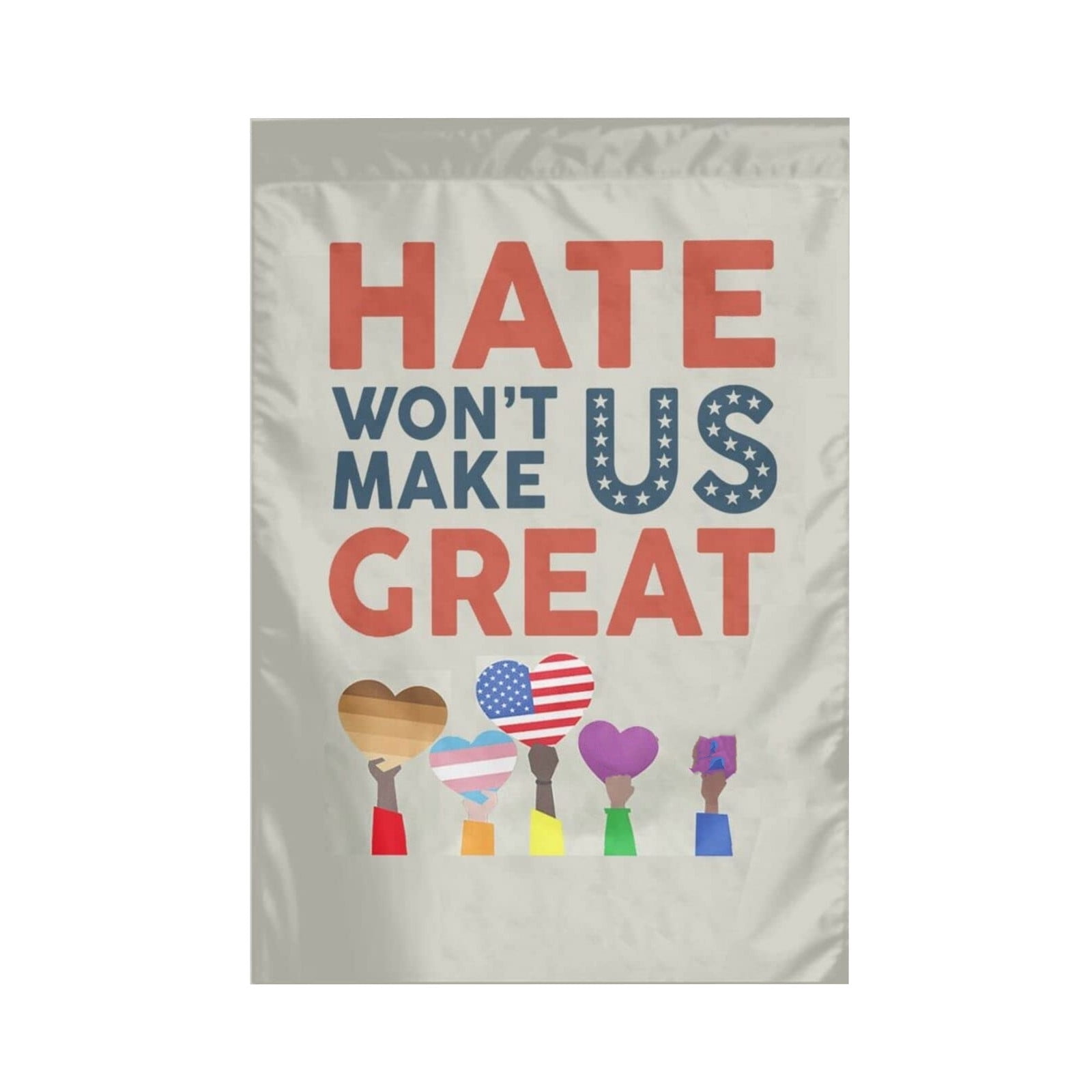 Hate Won't Make US Great Independence Day Garden Personalized Banner 2 ...