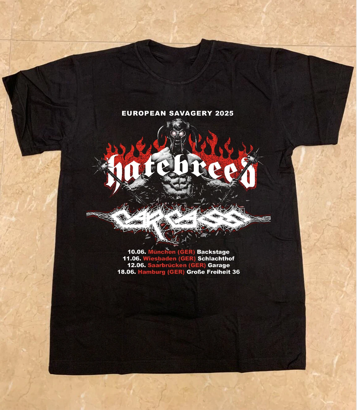 Hatebreed Carcass Band Summer 2025 Tour Gift for Fan T-shirt TMB5073 ...