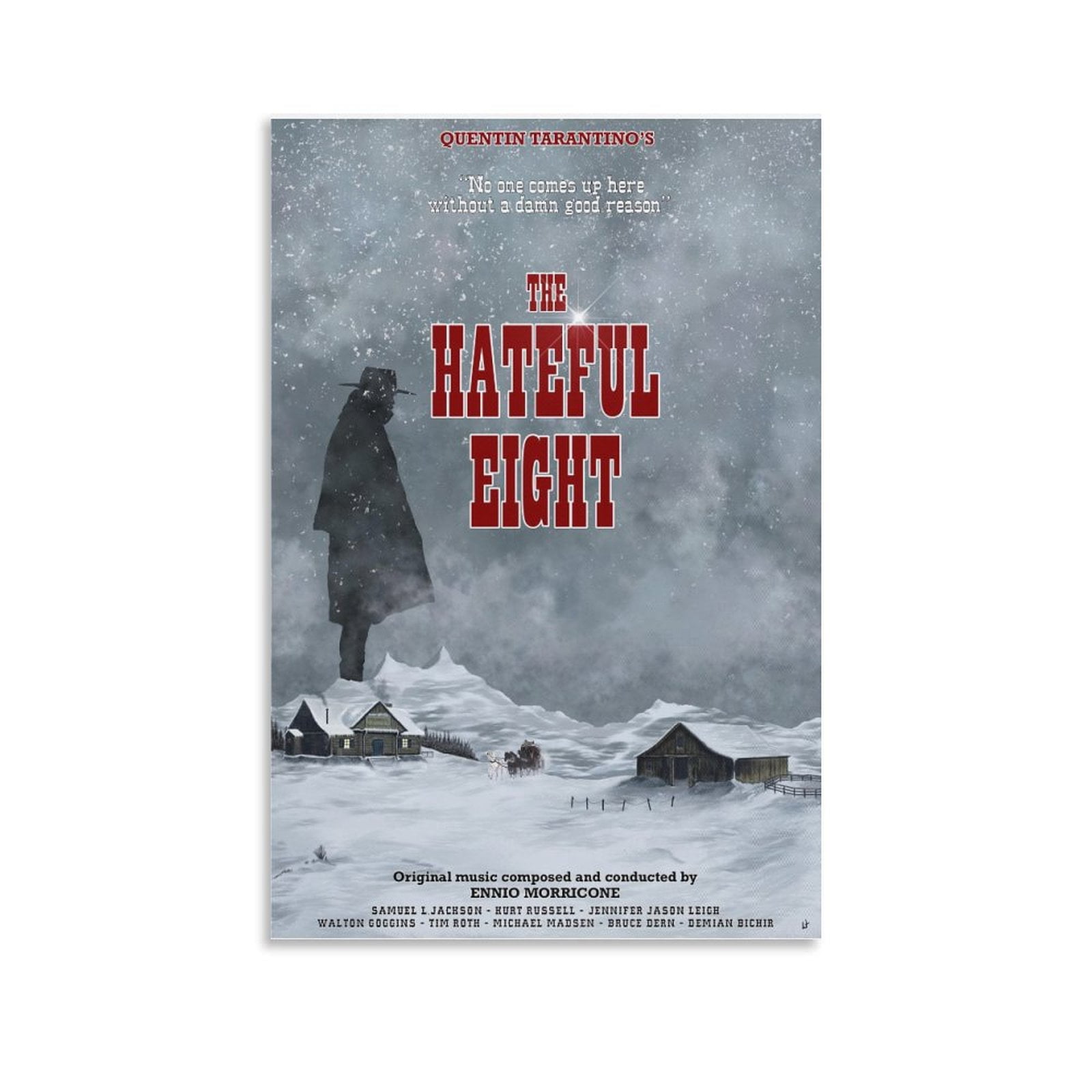 The Hateful Eight Classic Movie Poster Poster Cool Artworks Painting ...