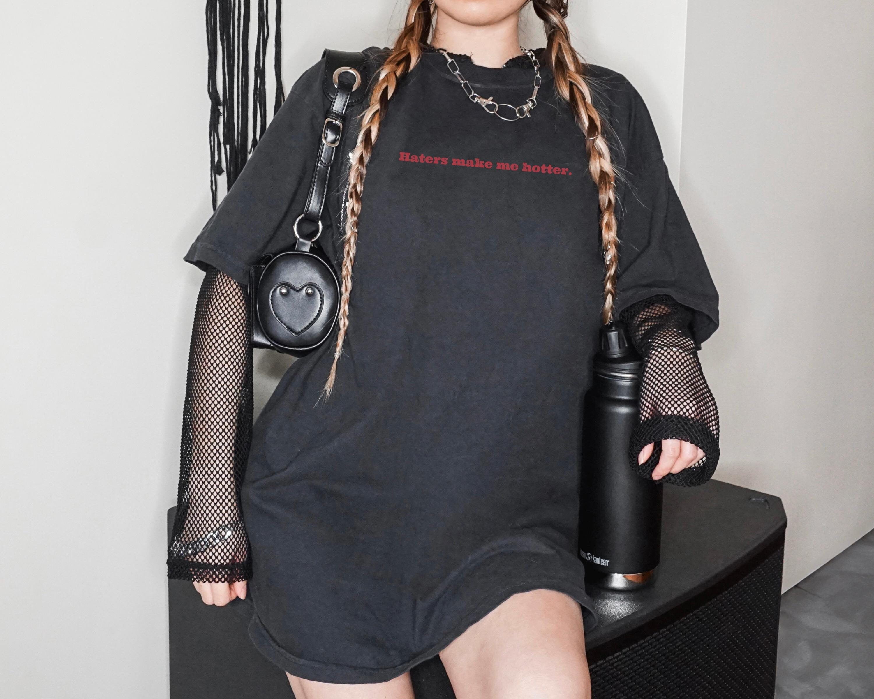 Haters make me hotter Retro Meme Gen Z T-Shirt 90s Graphic Tee Trendy ...