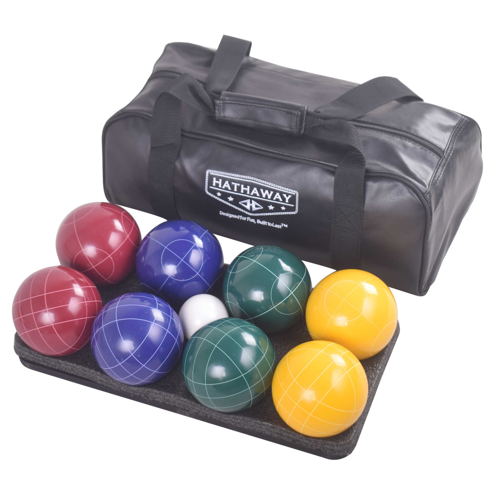 Hathaway Deluxe Heavy Duty Outdoor Portable Bocce Ball Game Set for ...