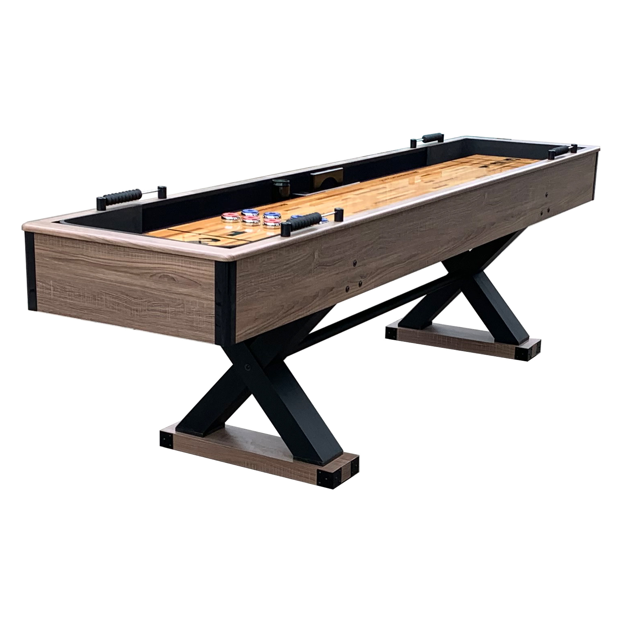 Playcraft Woodbridge 12' Shuffleboard Table, Black - Walmart.com