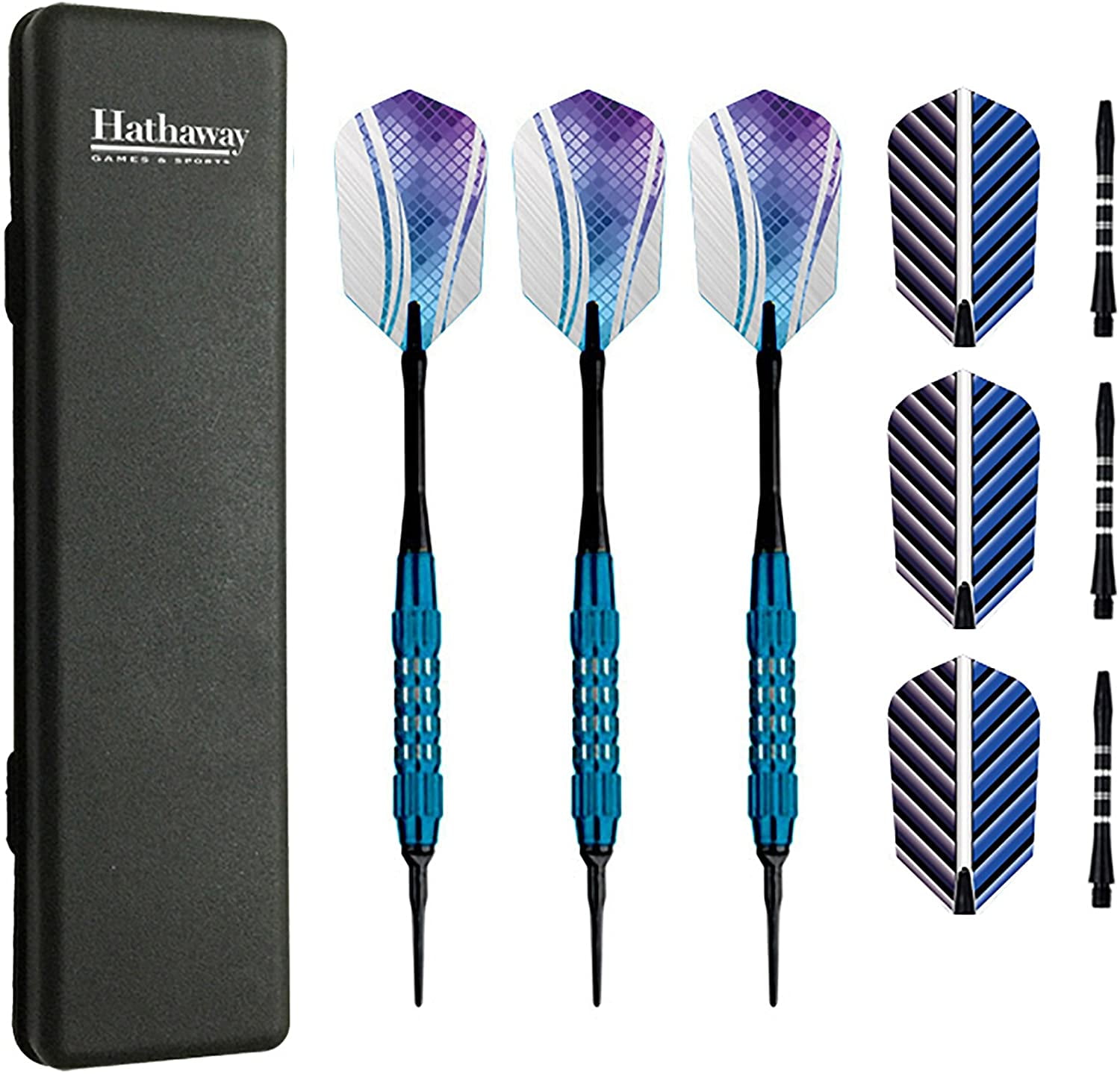 Hathaway Galaxy Soft Tip Darts with Alloy-Plated Barrels (Set of 3 ...