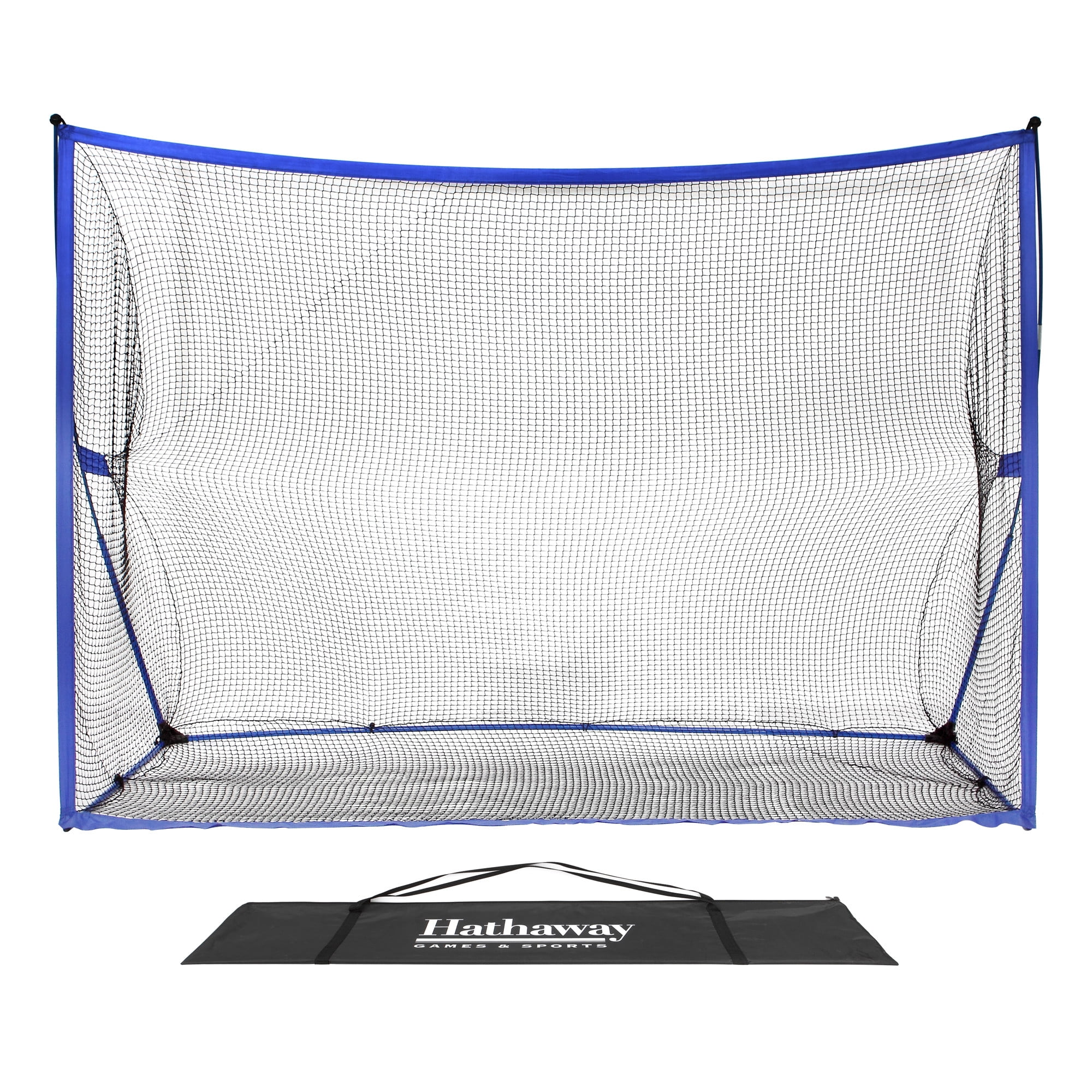 Hathaway Par 5 Golf Training Net System with Black Net and Royal Blue ...