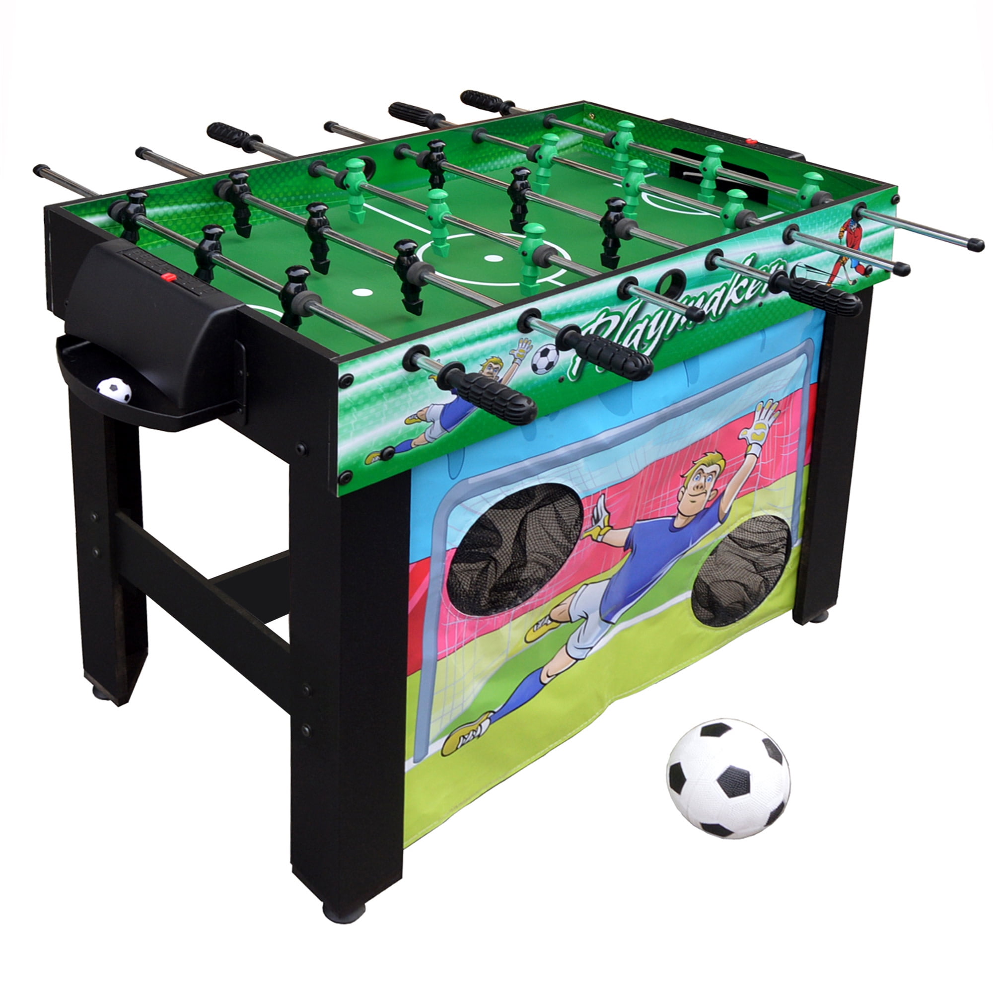 Hathaway Playmaker 3-in-1 Multi-Game Foosball and Soccer Table, 38-in ...