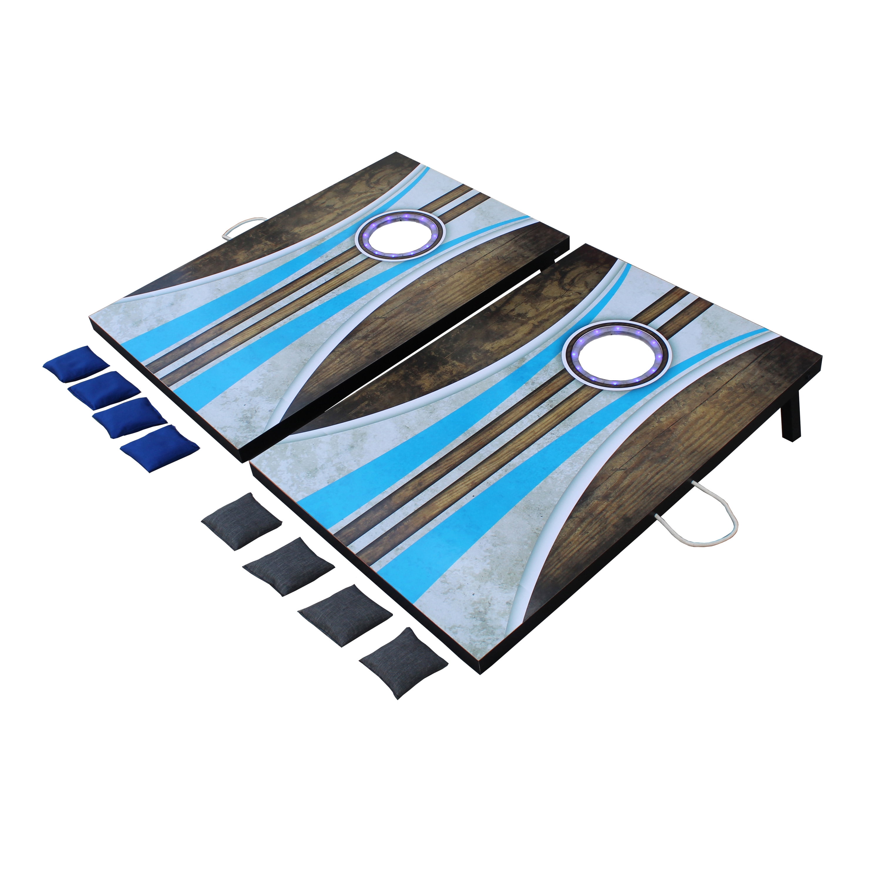 Hathaway Santa Cruz Cornhole Set with LED Lights - Walmart.com