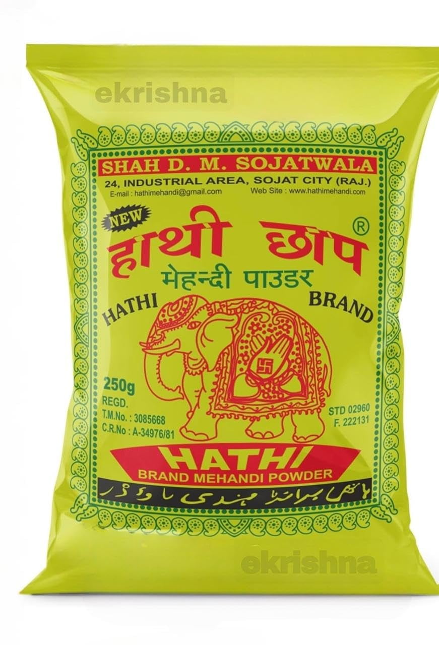Hathi Brand Mehandi Powder Natural Henna Powder 250g - Walmart.com
