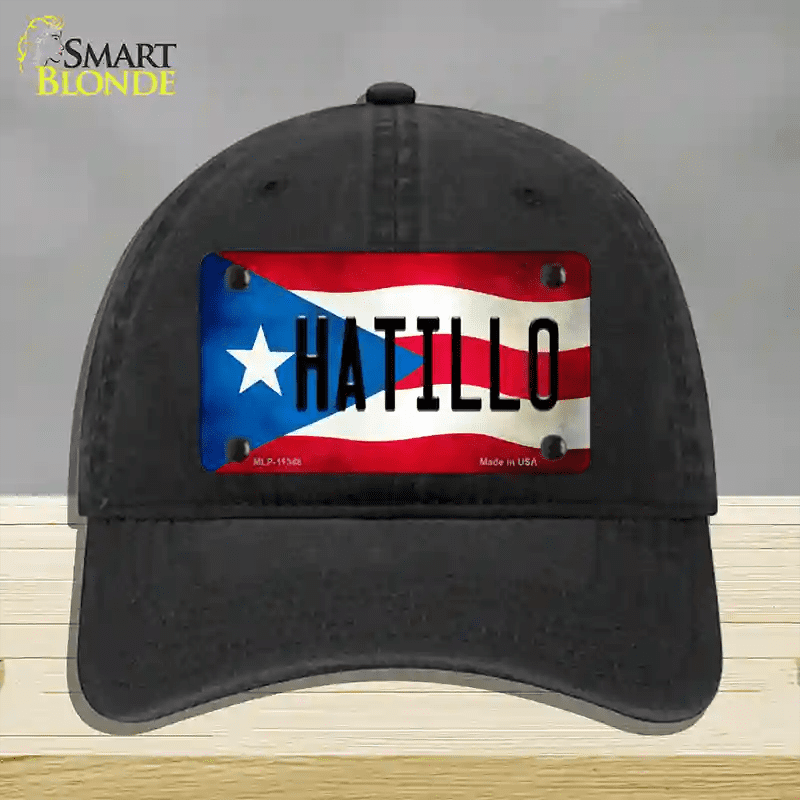 Hatillo Puerto Rico Flag Novelty License Plate Hat Unconstructed Cotton ...