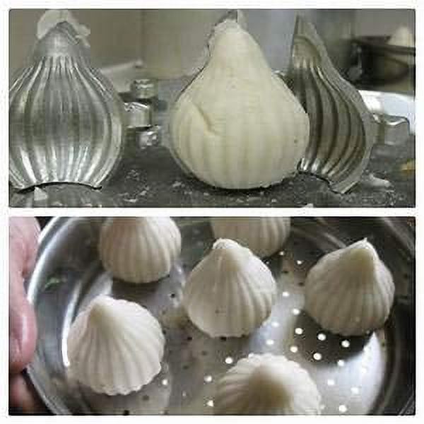 Hatimi'S Original Aluminium Modak Mould - Set Of 2, 8 Cm Width, 6 Cm ...