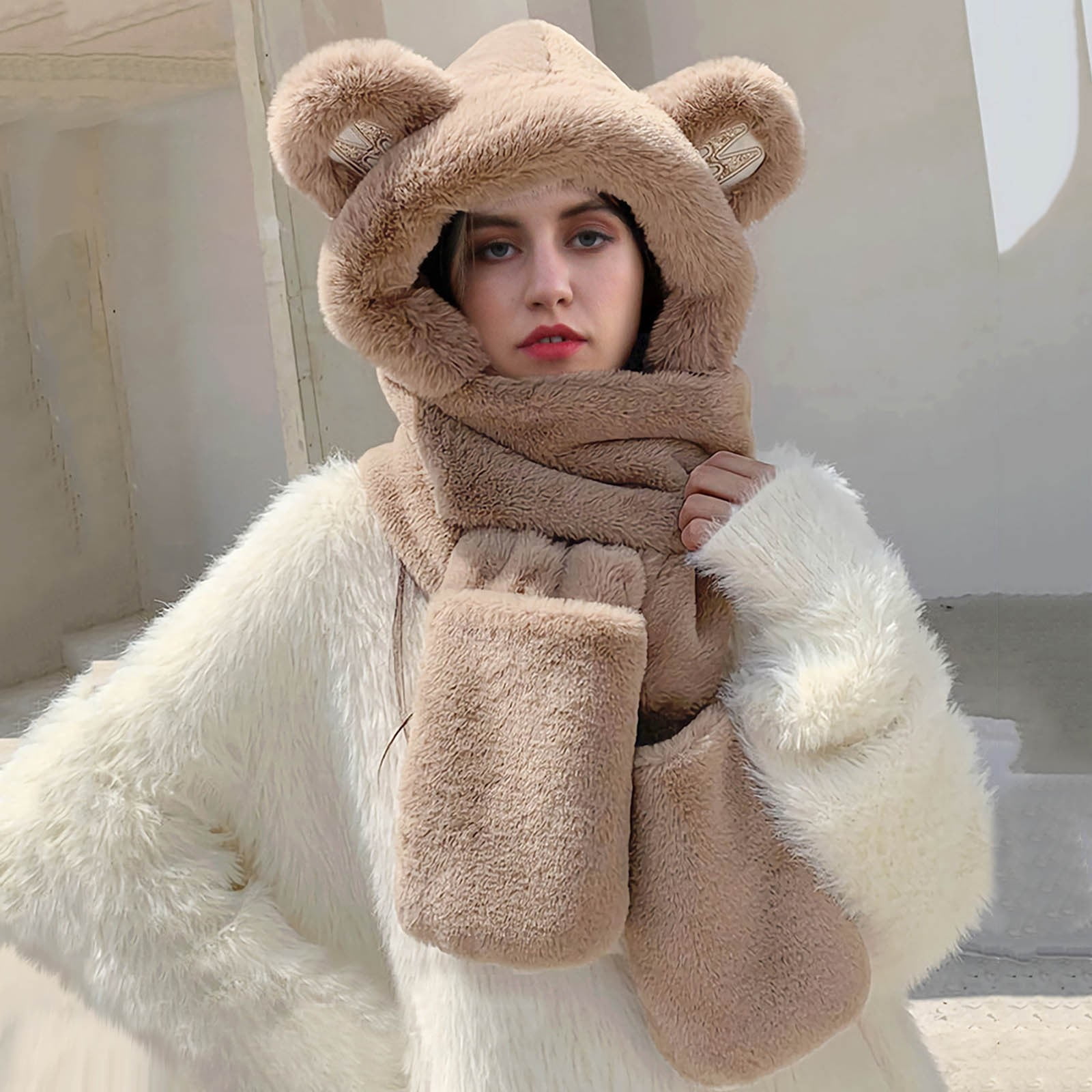 Hats&Caps HIMIWAY Hip headpiece Autumn And Winter Three-Circle One ...