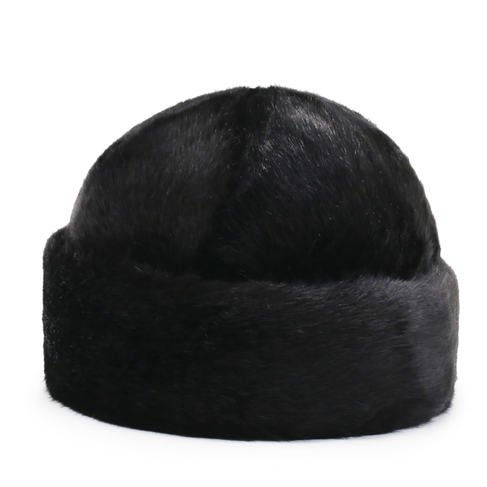 Hats Men's And Women's Winter Head Imitation Cap Winter Riding Warm ...