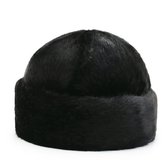 Hats Men's And Women's Winter Head Imitation Cap Winter Riding Warm ...