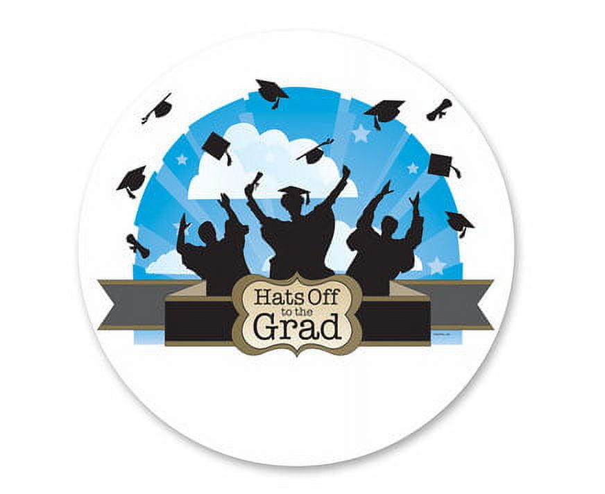 Hats Off Graduation Edible Icing Image Cake Decoration Topper -1/4 ...