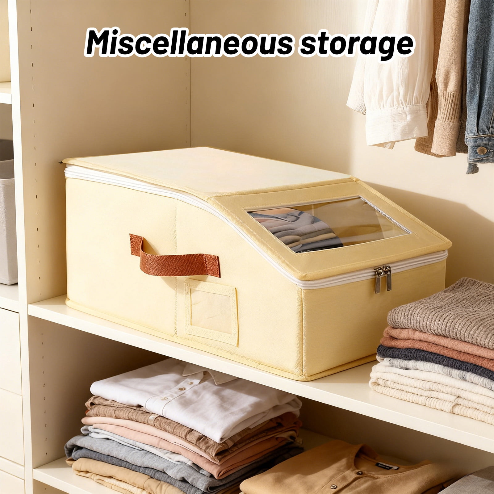 Hats Storage Box Organizer, Foldable Hat Container With See-Through ...