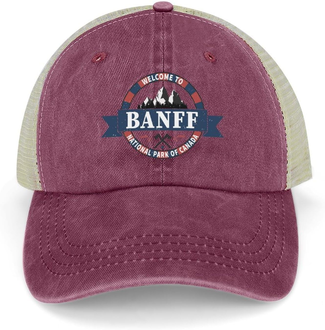 Hats for Men Baseball Cap Trucker Caps for Women Mesh Hats Trendy Banff ...