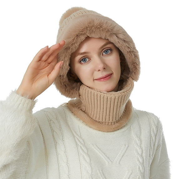 Hats for Women Hat Neck Kit Fashion Simple And Versatile Knit Hat Warm ...