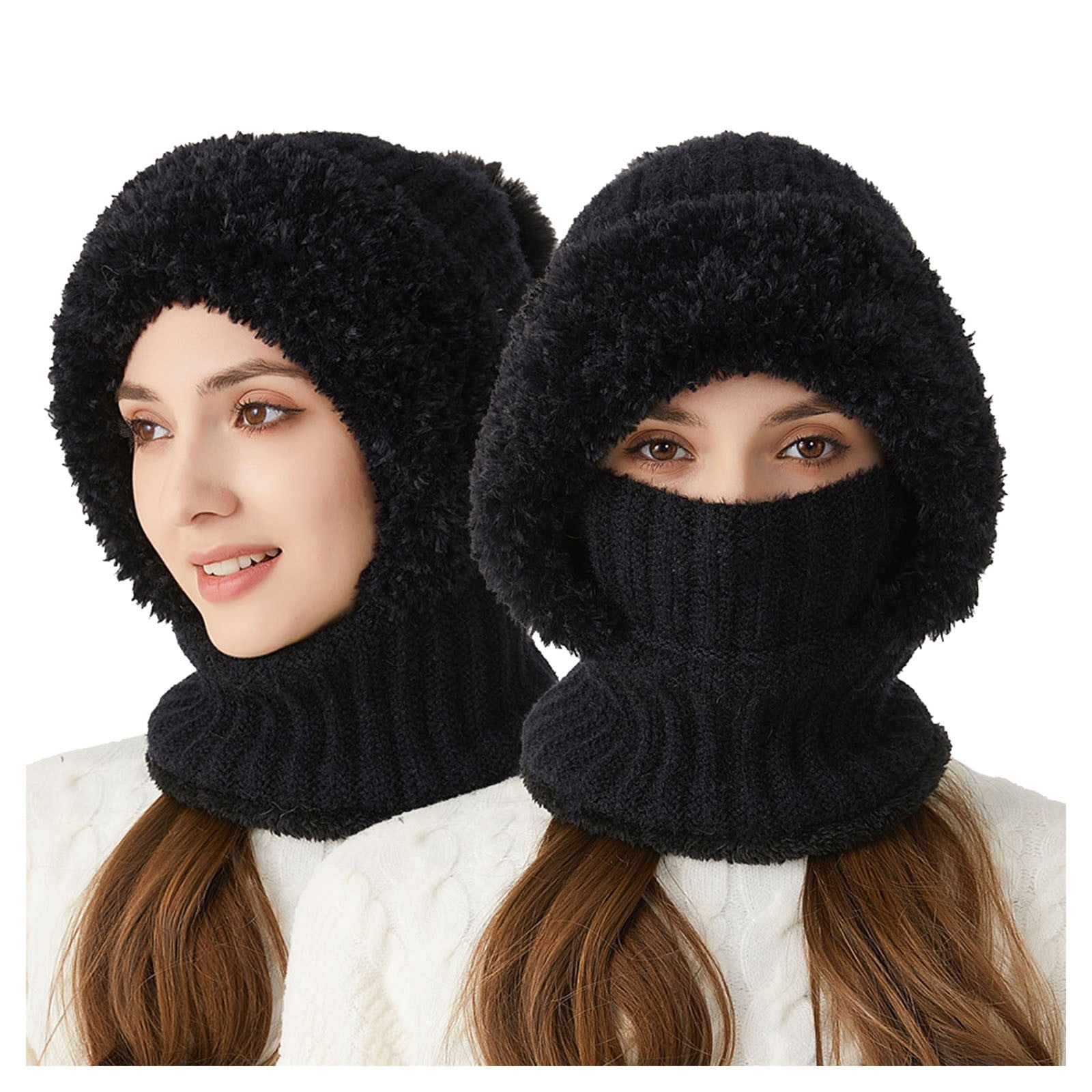 Winter Cycling Windproof Warm Knit Beanie Plain Outdoor Thermal Hat for ...