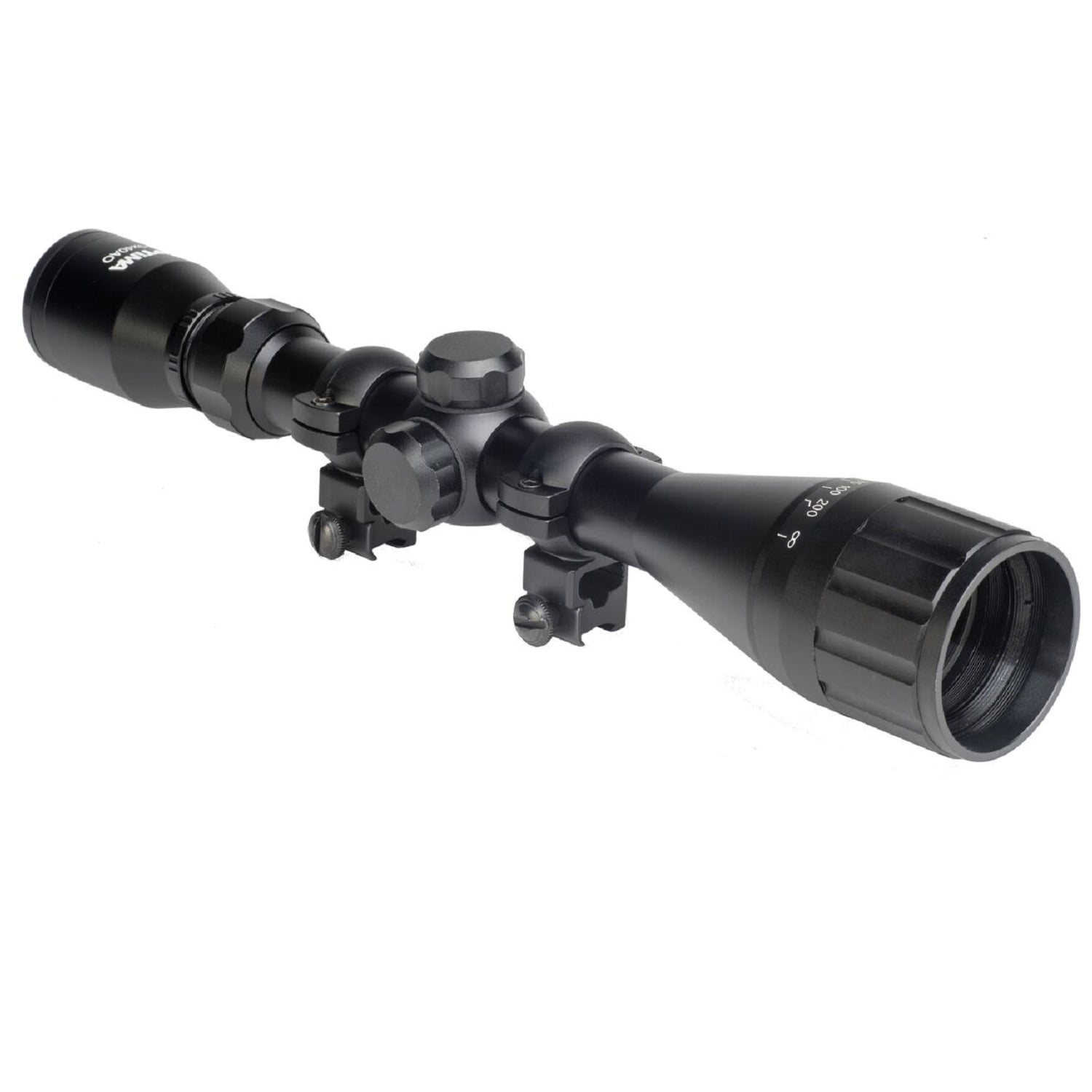 Hatsan Optima 3-9x40AO Airgun Scope w/ Rings 1 in Black Aluminum ...