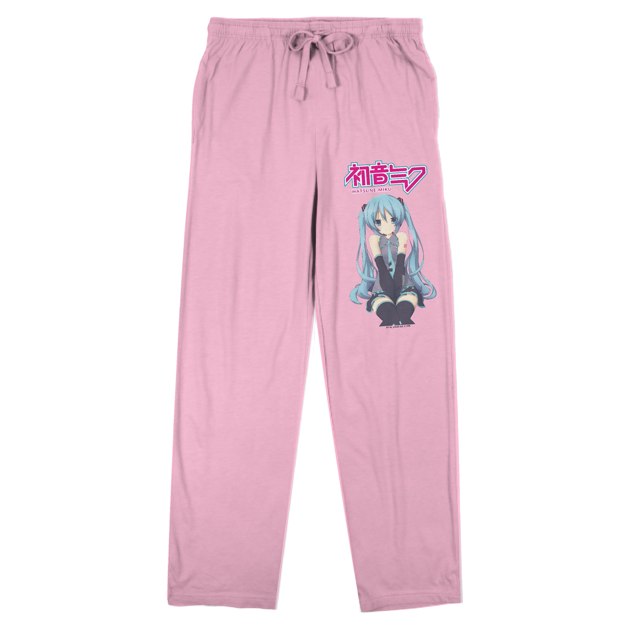 Hatsune Miku Character Art & Kanji Women's Cradle Pink Sleep Pajama ...