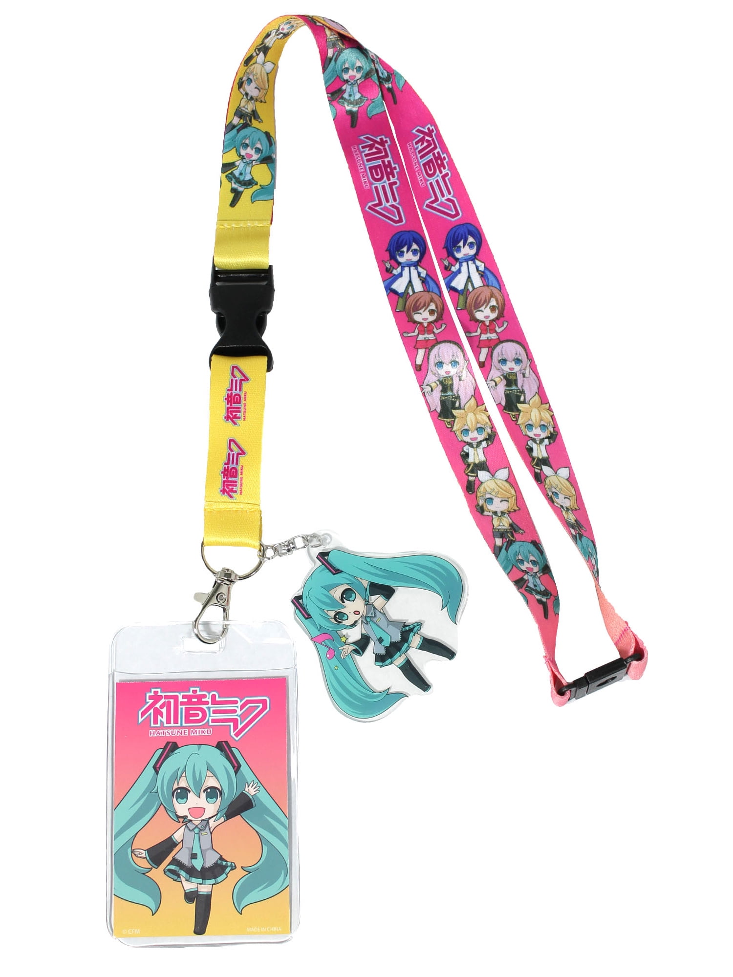 Hatsune Miku Crypton Voice ID Badge Holder Breakaway Lanyard w/ Acrylic ...