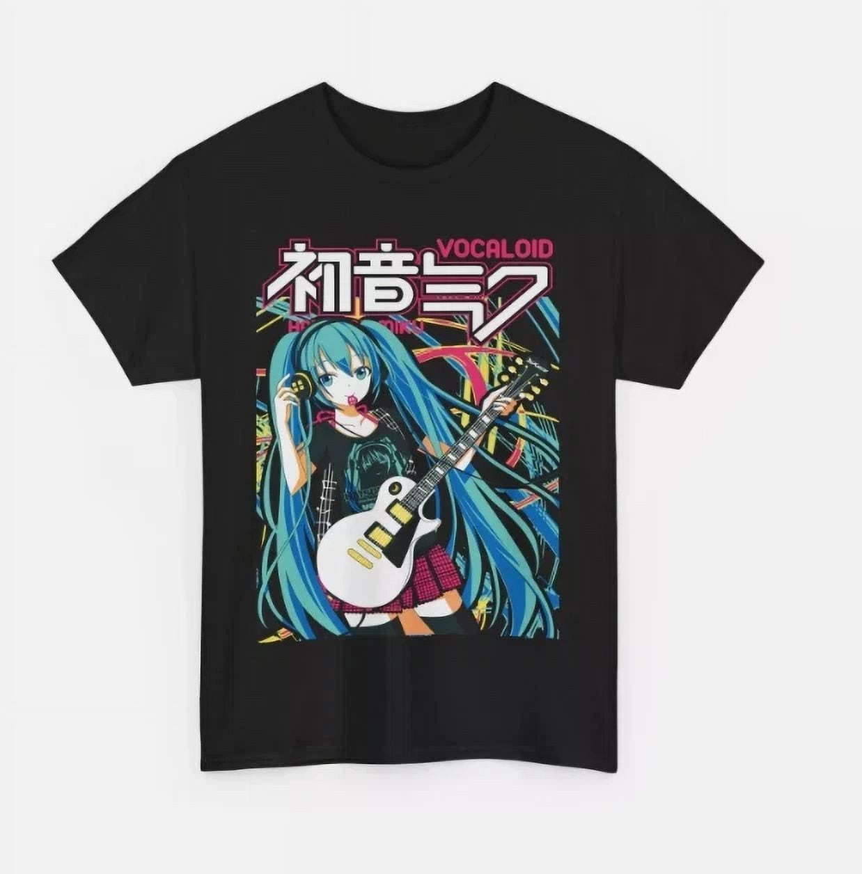 Hatsune Miku T-Shirt, Anime Girl Tee, Kawaii Vocaloid Top, Project Diva ...