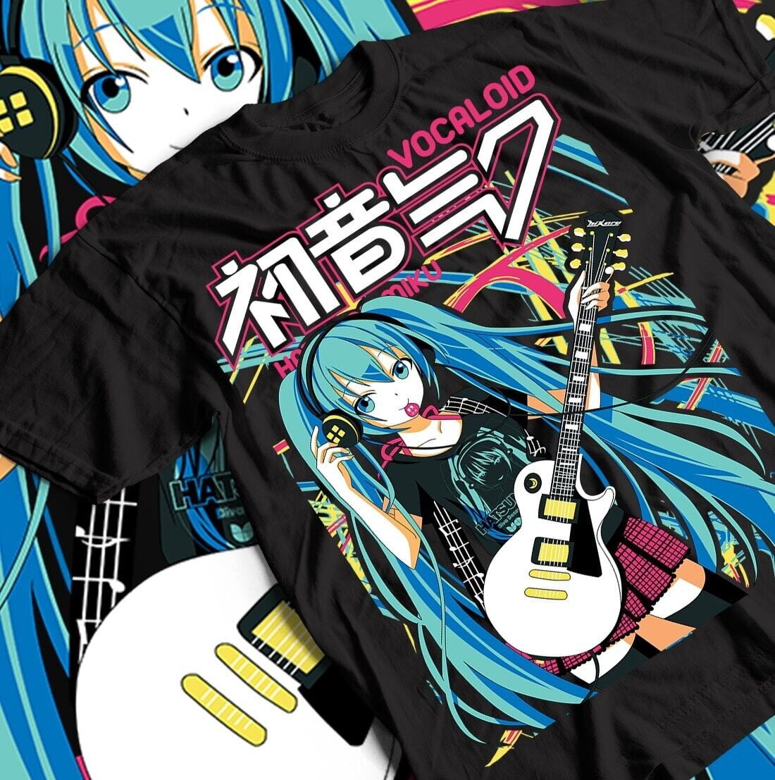 Hatsune Miku T-Shirt, Anime Girl Tee, Kawaii Vocaloid Top, Project Diva ...