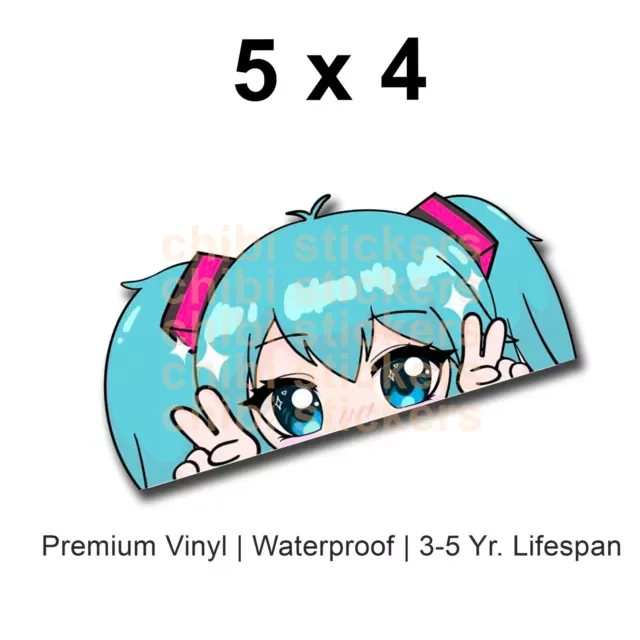 Hatsune Miku Vinyl Sticker Waterproof Decal Anime Girl Kawaii Cute