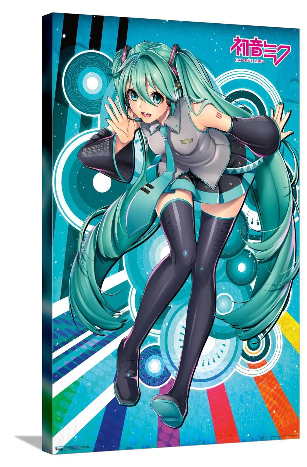 Hatsune Miku - Whisper Canvas Wall Poster, 22.375" x 34" - Walmart.com