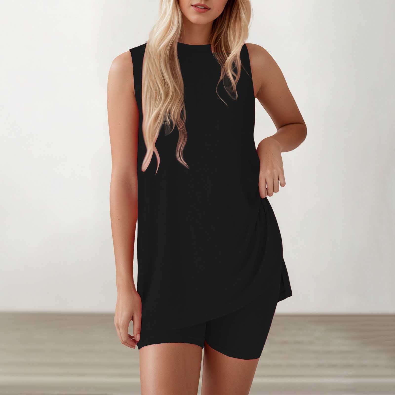 Hauaitttt 2 Piece Sets for Women Matching Shorts Set Resort Airport ...