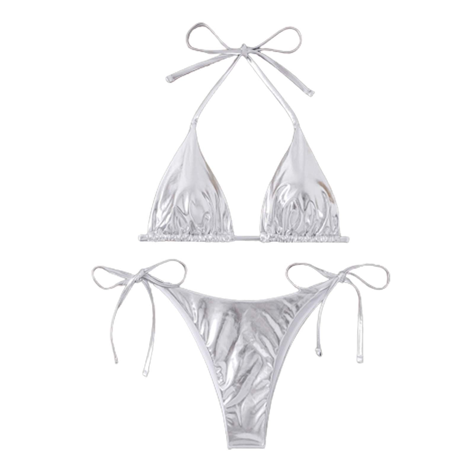 Hauaitttt 2025 New Sexy Split Bikini Two Piece Swimsuit Looks Thin and ...