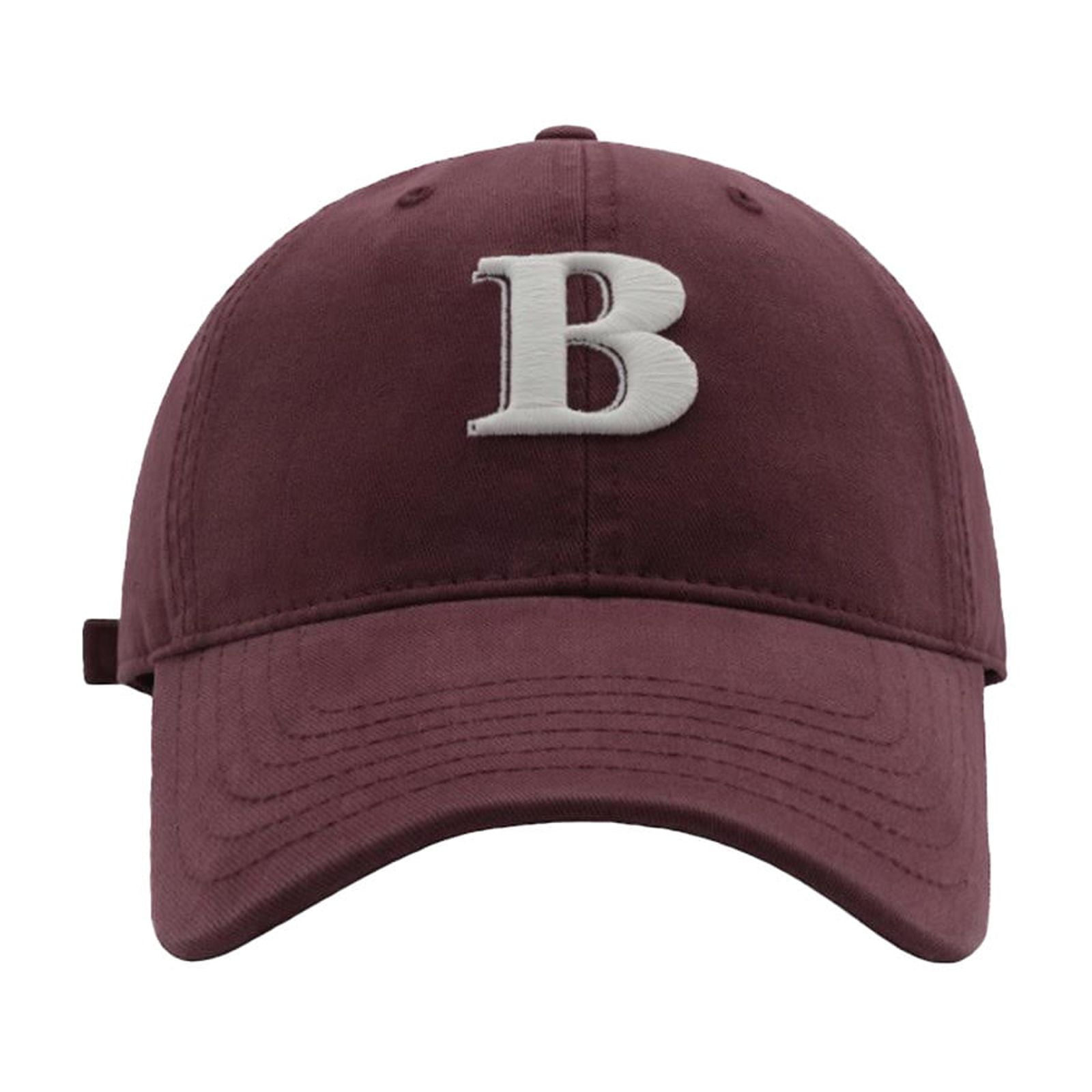 Hauaitttt B Letter Embroidery Baseball Cap Unisex Korean Fashion and ...