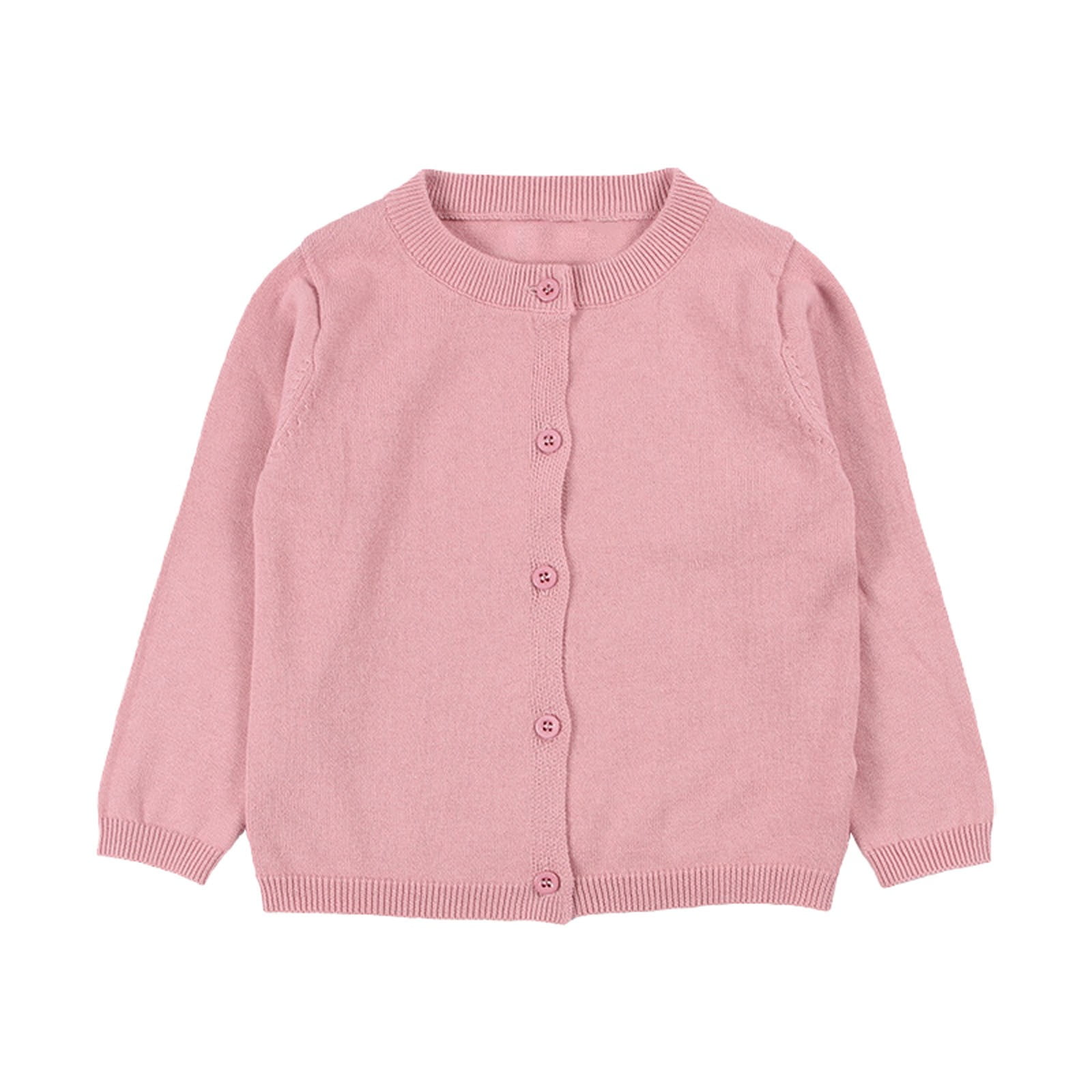 Hauaitttt Baby Kids Girls Cardigan Long Sleeve Kid Button Sweater Girl ...