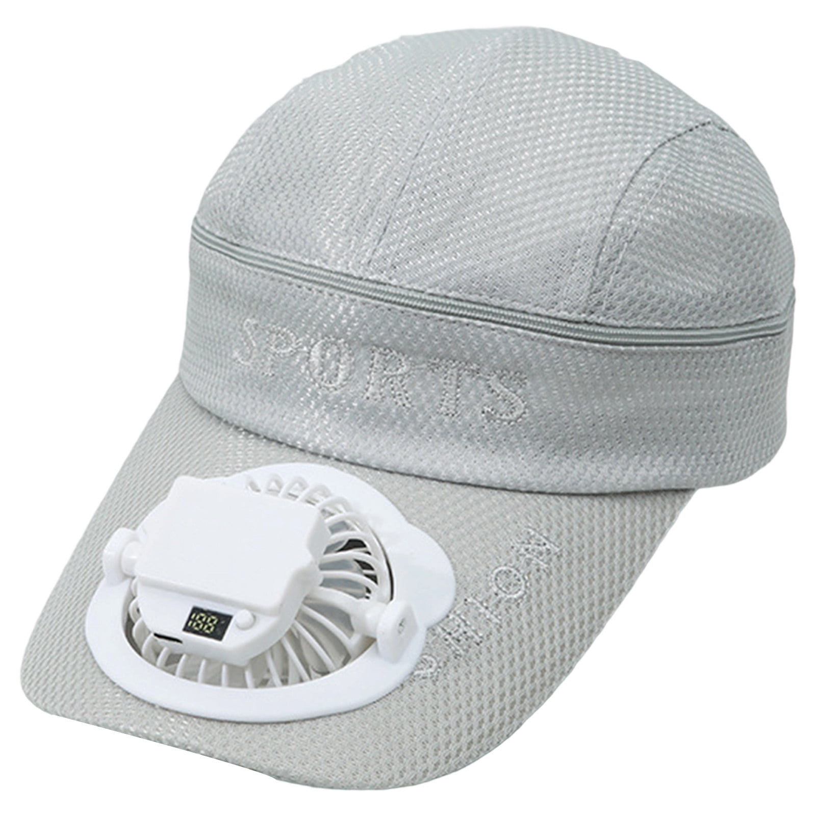 Hauaitttt Baseball Cap Built In USB Solar Fan Power Supply Men Women's ...