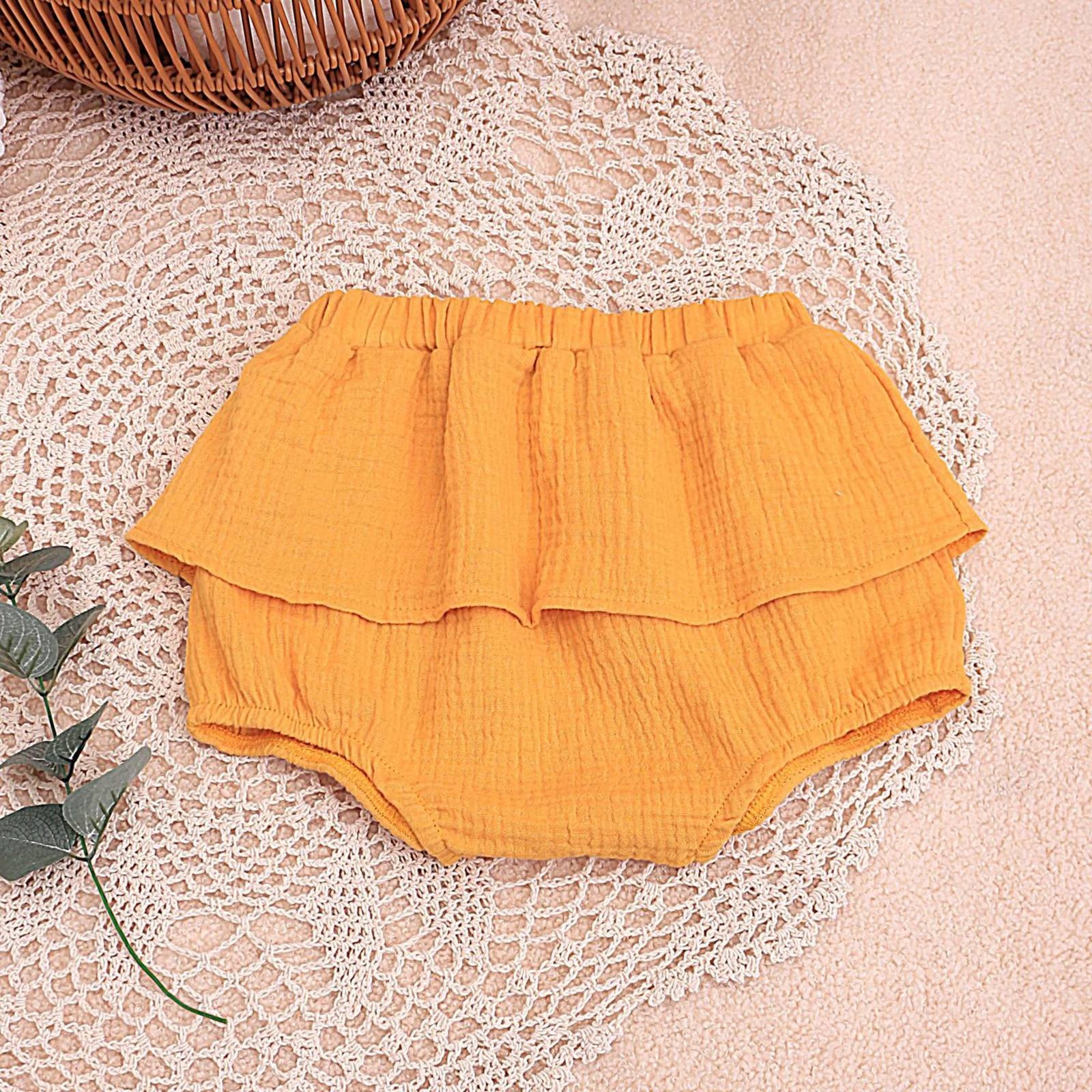 Hauaitttt Children's Linen Blended Cute Flower Triangle Culottes Girls ...