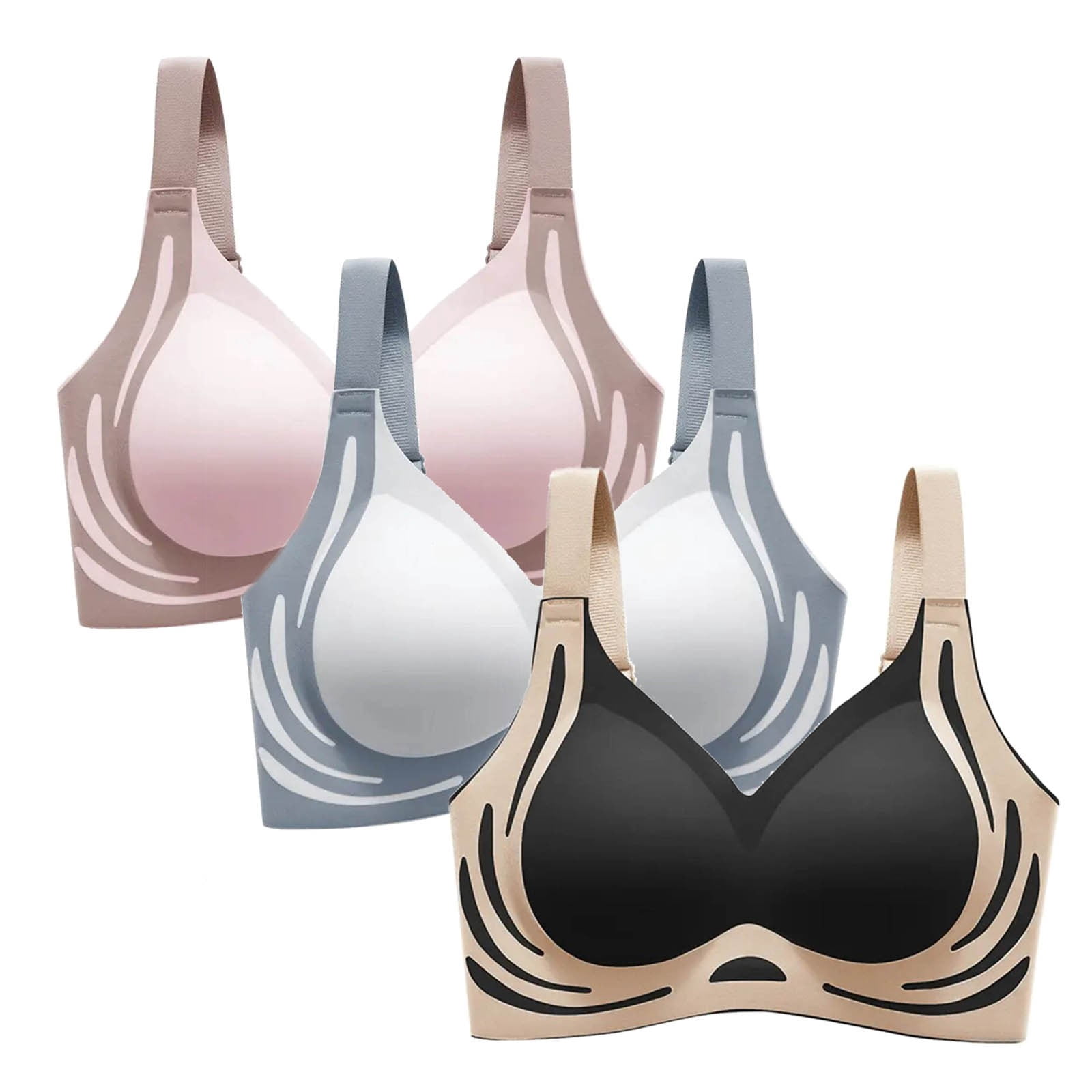 Hauaitttt Discover Comfortable Bras for Everyday Wear Plus Size Bra for ...