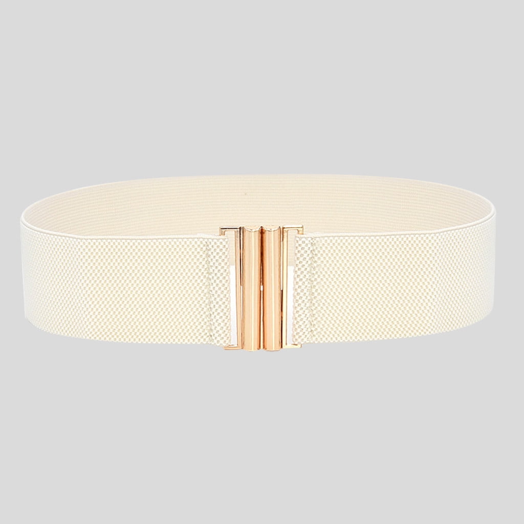 Hauaitttt Fashion Lady Wide Belts Women Wide Elastic Belt Buckle Waist ...